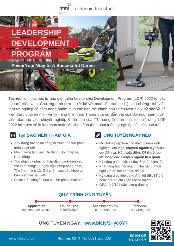 [TTI Vietnam] - Recruitment announcement - Leadership Development ...